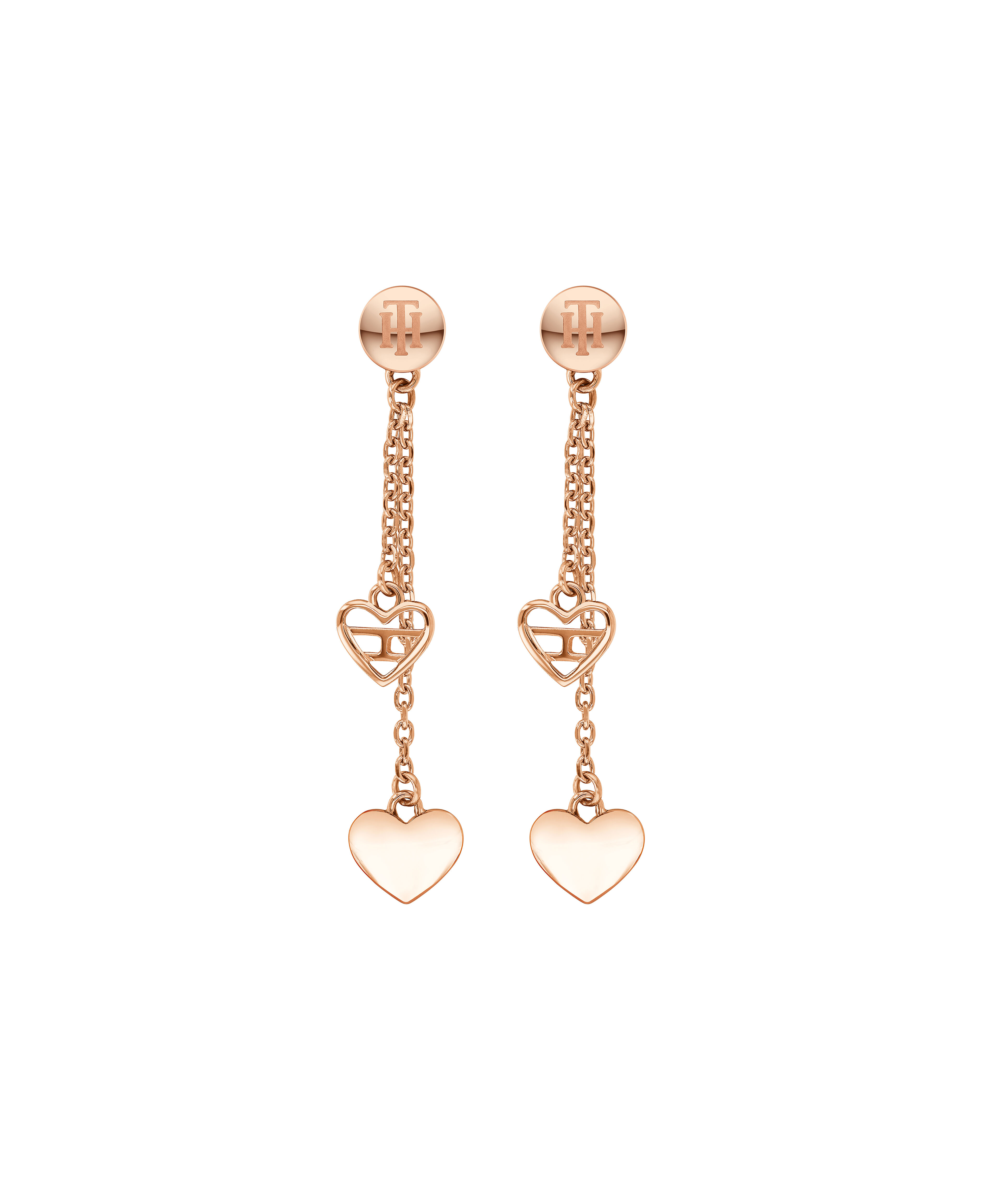Tommy hilfiger earrings rose gold store