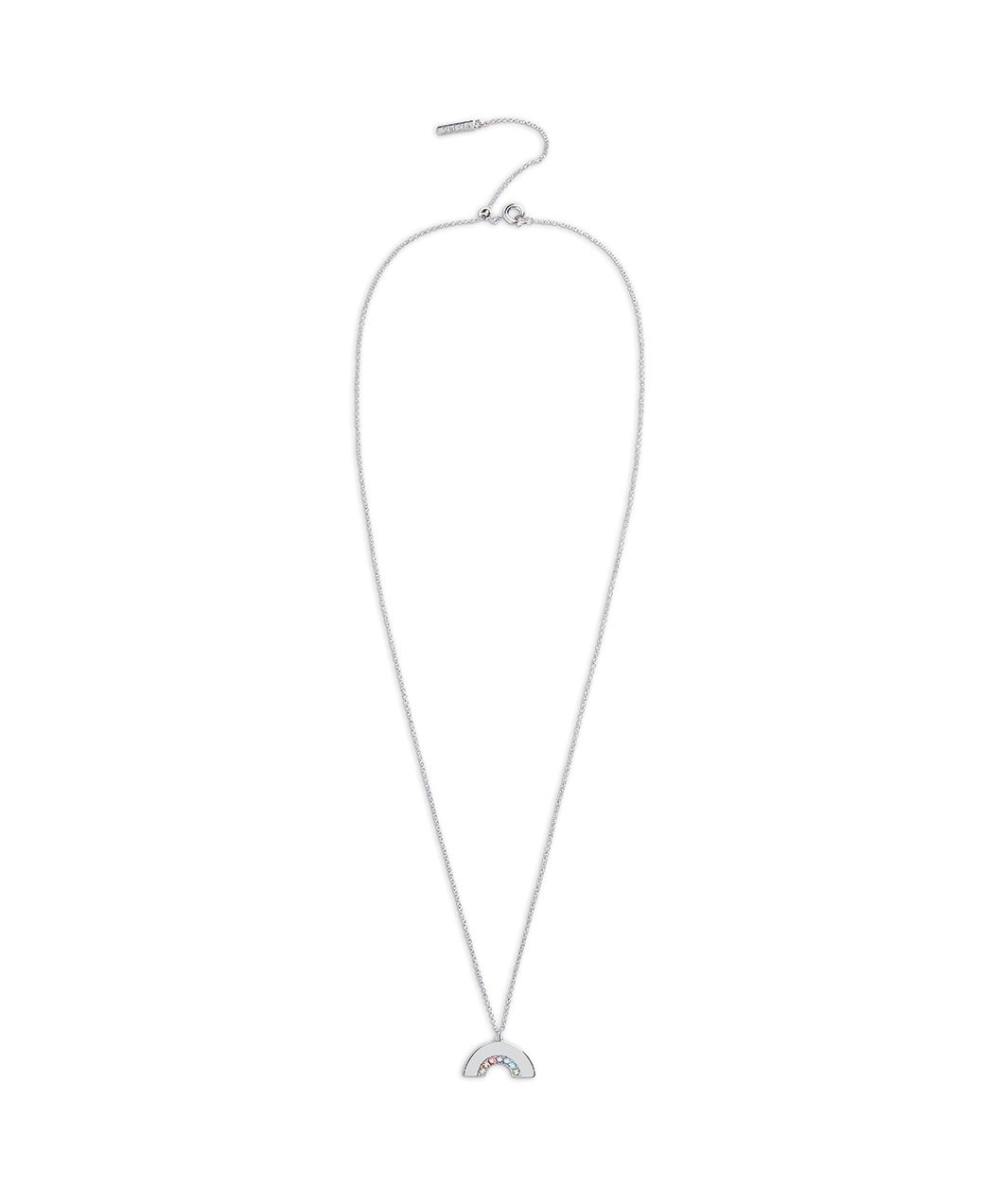 Rainbow Silver Rainbow Necklace Olivia Burton London